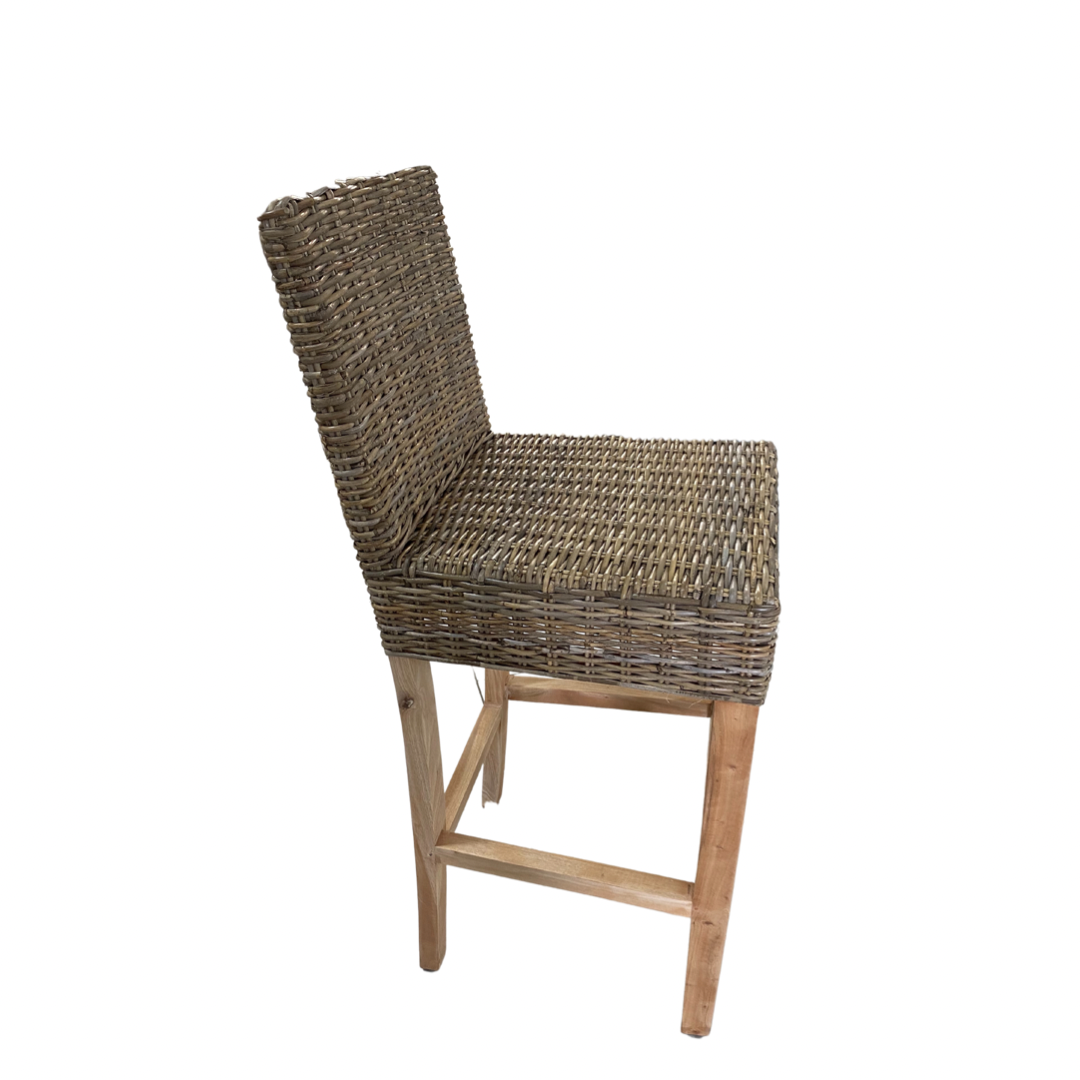 Split weave Cane/Rattan Bar Stool – Coastal Drift Home